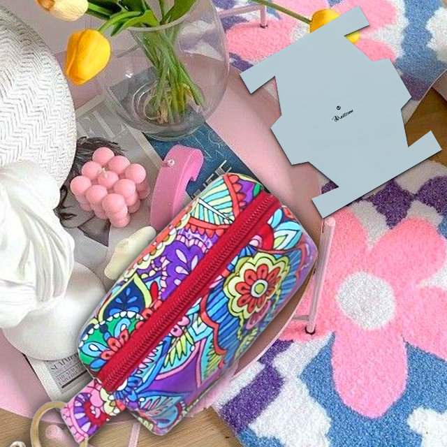 Easy Cute Box Pouch—Template + Manual