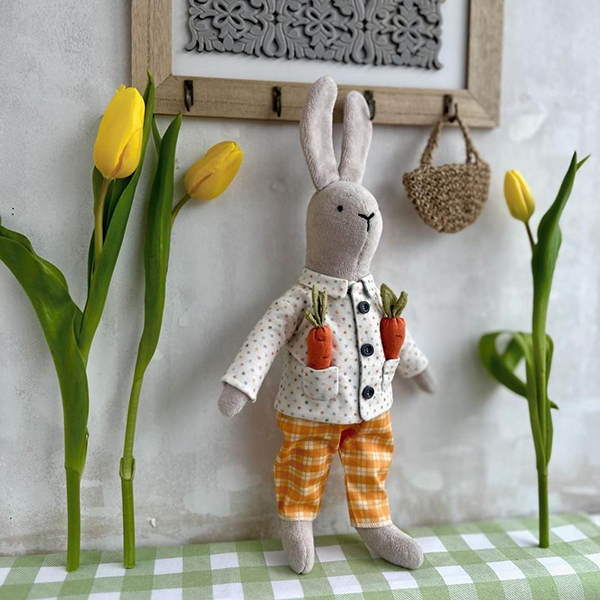 9-Inch Peter Rabbit Sewing Pattern & Jacket + Pants Set, including Step ...