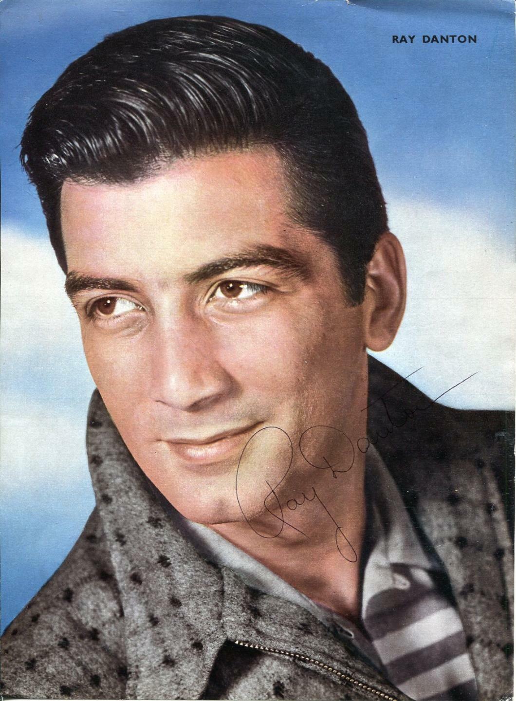 Ray Danton Autograph Signed Photo Poster painting Page Actor The ...