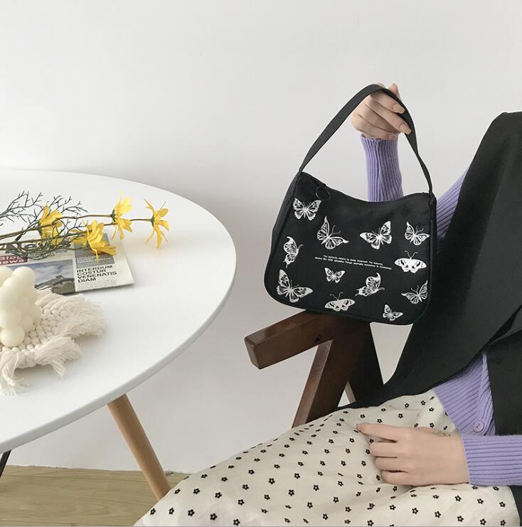 BUTTERFLY PRINT HANDBAG