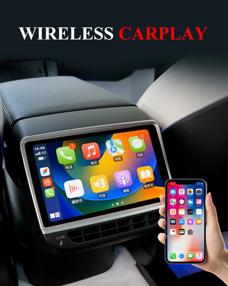 Tesla Model 3/Y 7-inch Plus Rear Entertainment & Climate Control Screen ...