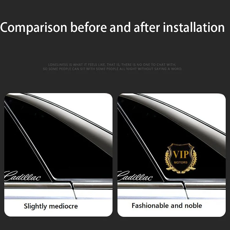 3D Car Metal Body Sticker 2PCS