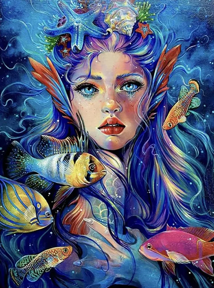 Ocean Princess (canvas) full round or square drill diamond painting