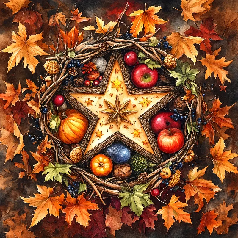 Fall Autumn Spices 50*50cm(Canvas) Diamond Painting