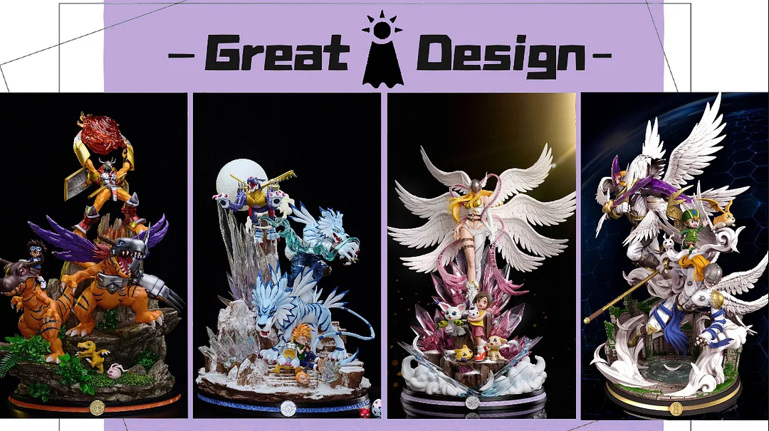 Angemon & Holy Angemon - Digimon Resin Statue - GD Studios [In Stock]