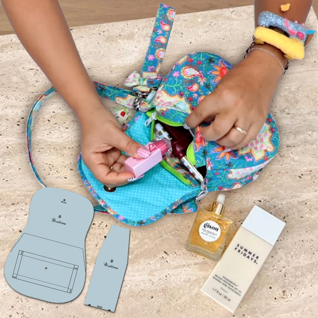 DIY Shoulder Bag/Hand bag Sewing template – With Tutorial