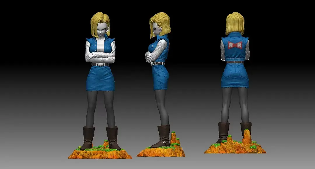 Android 17 & Android 18 - Dragon Ball Resin Statue - MoGai Studio