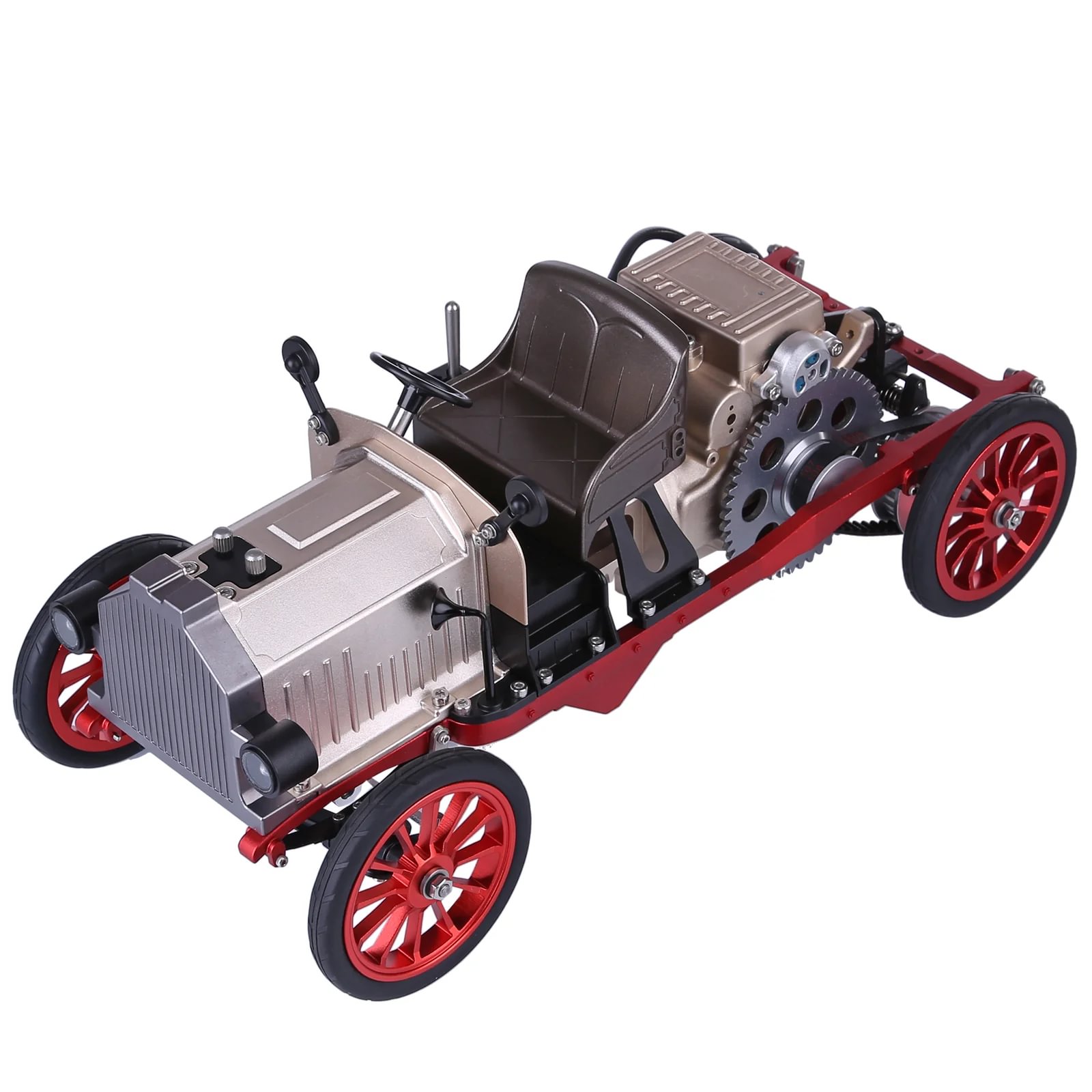 TECHING Teching Classic Car Engine Assembly Kit Mini Electric Single ...