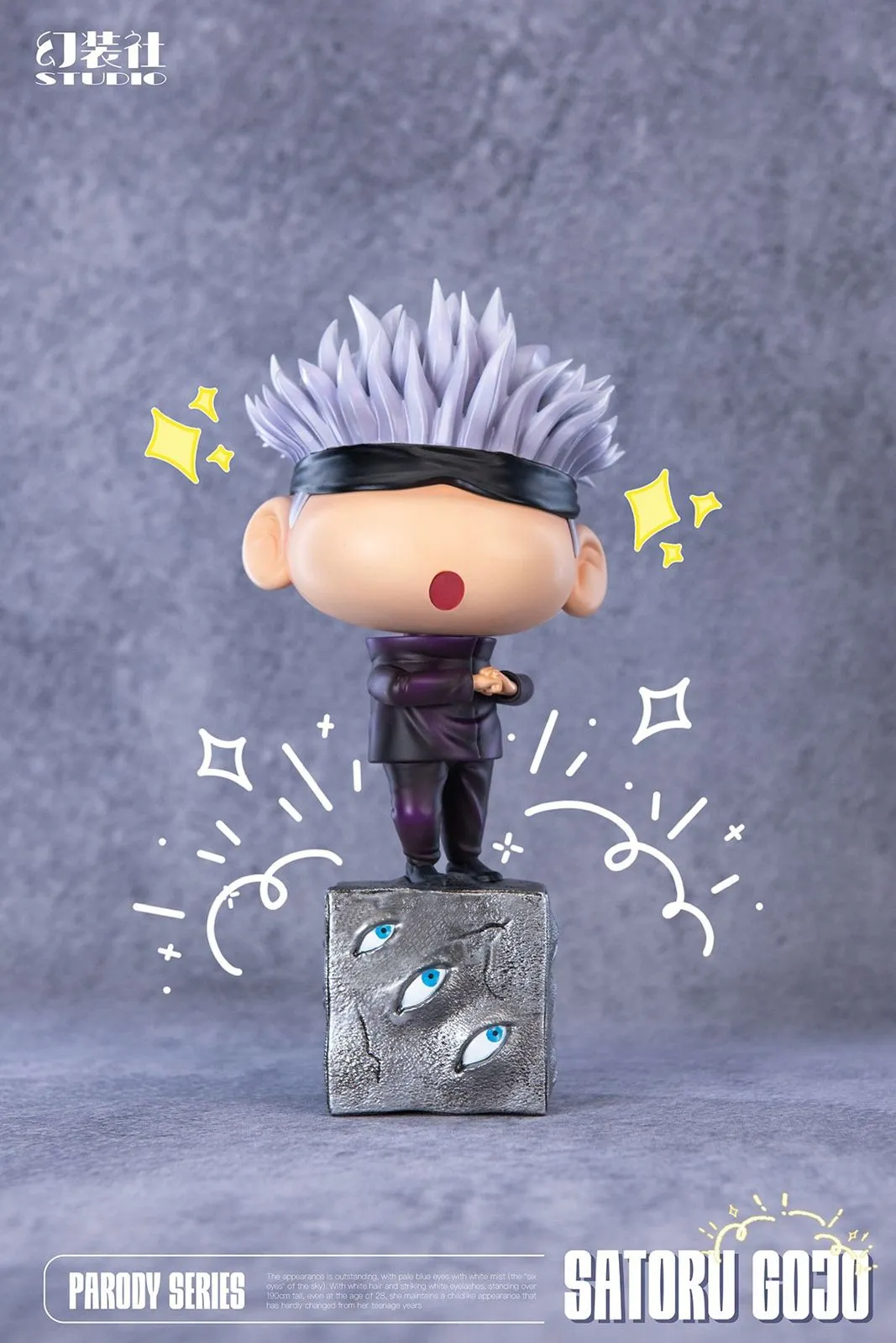 Satoru Gojo Cosplay Shin-chan - Jujutsu Kaisen Crayon Shin-chan Resin ...