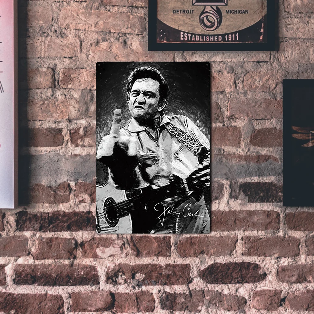 20*30cm/30*40cm - Johnny Cash - Vintage Tin Signs/Wooden Signs
