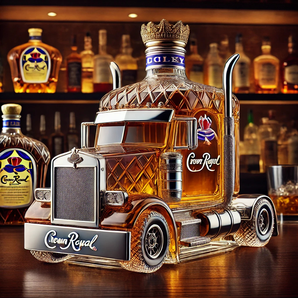 Truck Whiskey Bottle