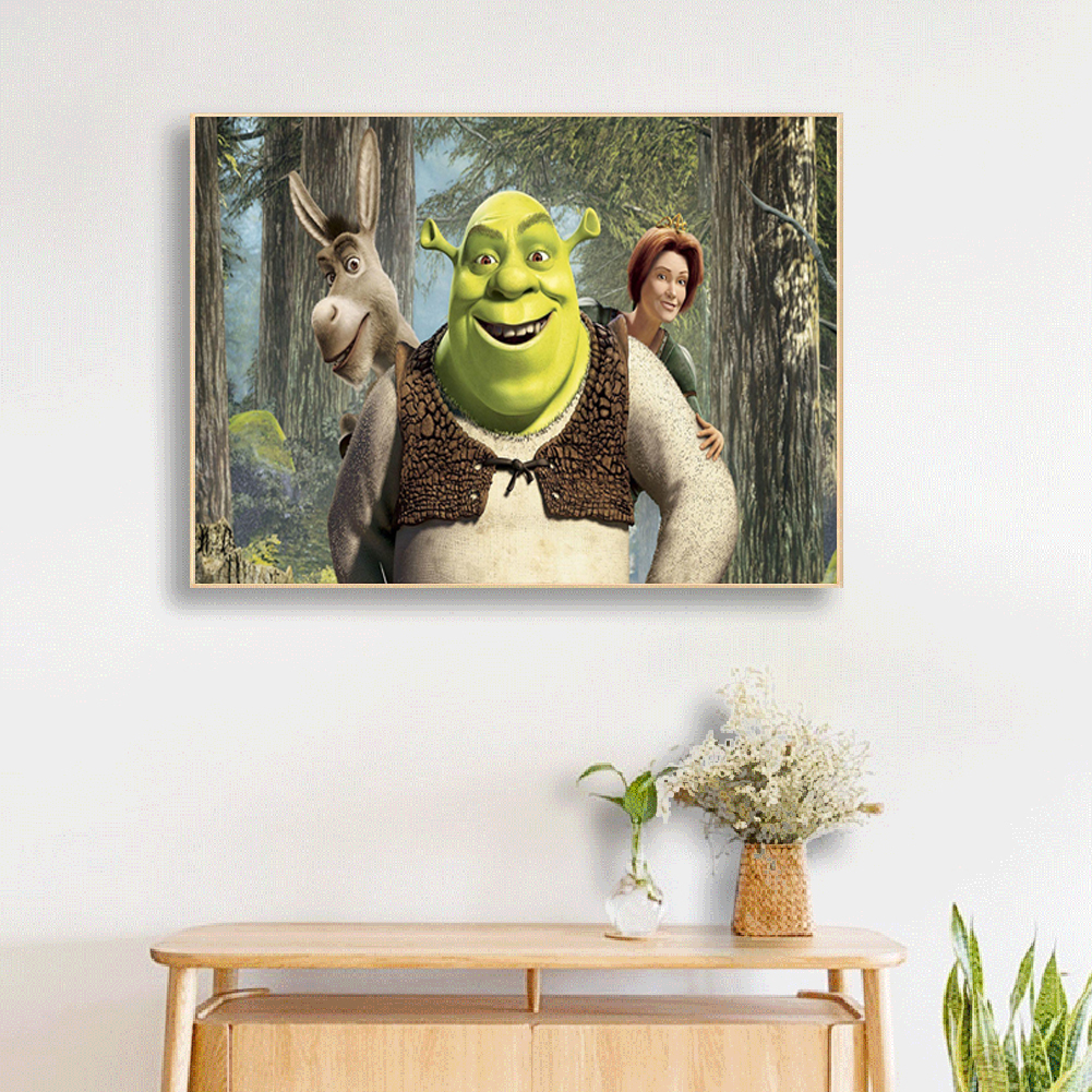 Shrek 40x30cm(canvas) full round drill diamond painting