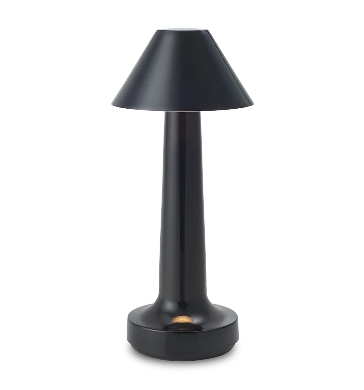 LED Enclosed Conical Table Lamp