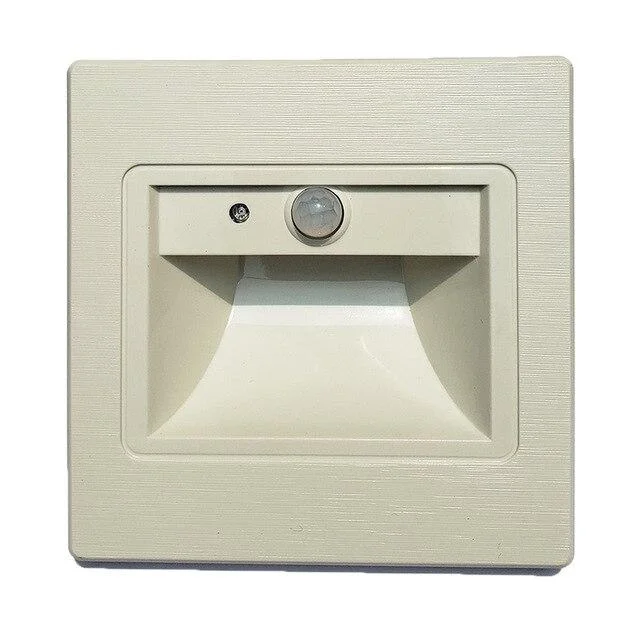 1.5W LED Embedded Wall Light,Intelligent lamp,PIR Sensor Stair Light ...