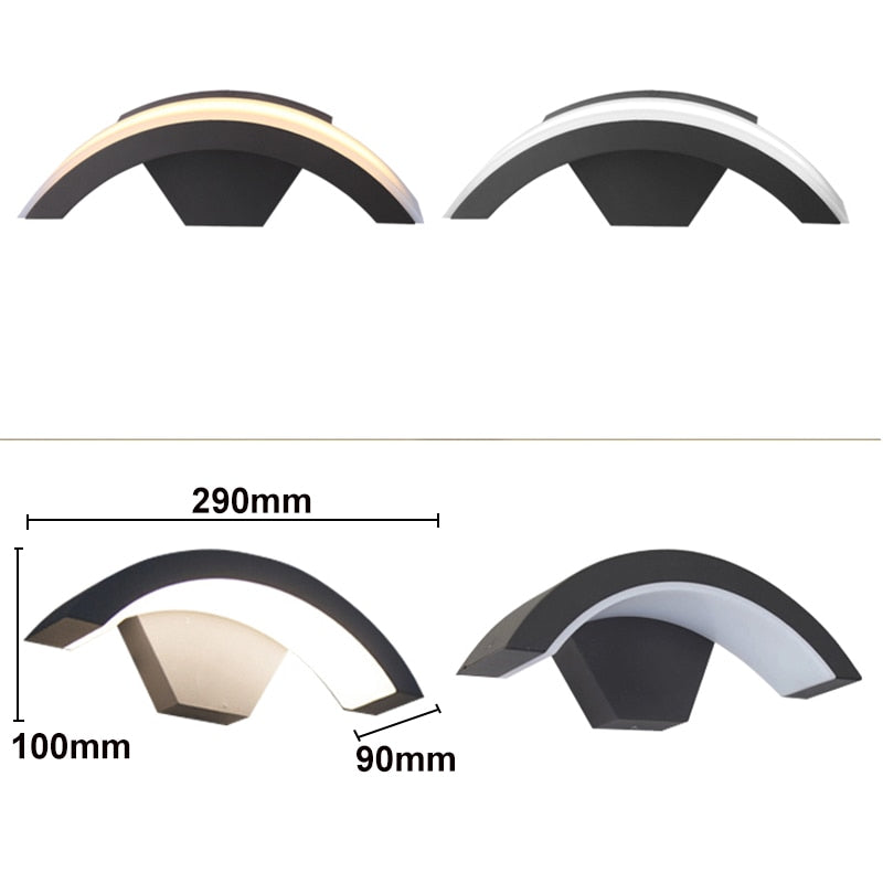 18w LED Outdoor Waterproof Walkway Front Door Garden Porch Wall Light ...