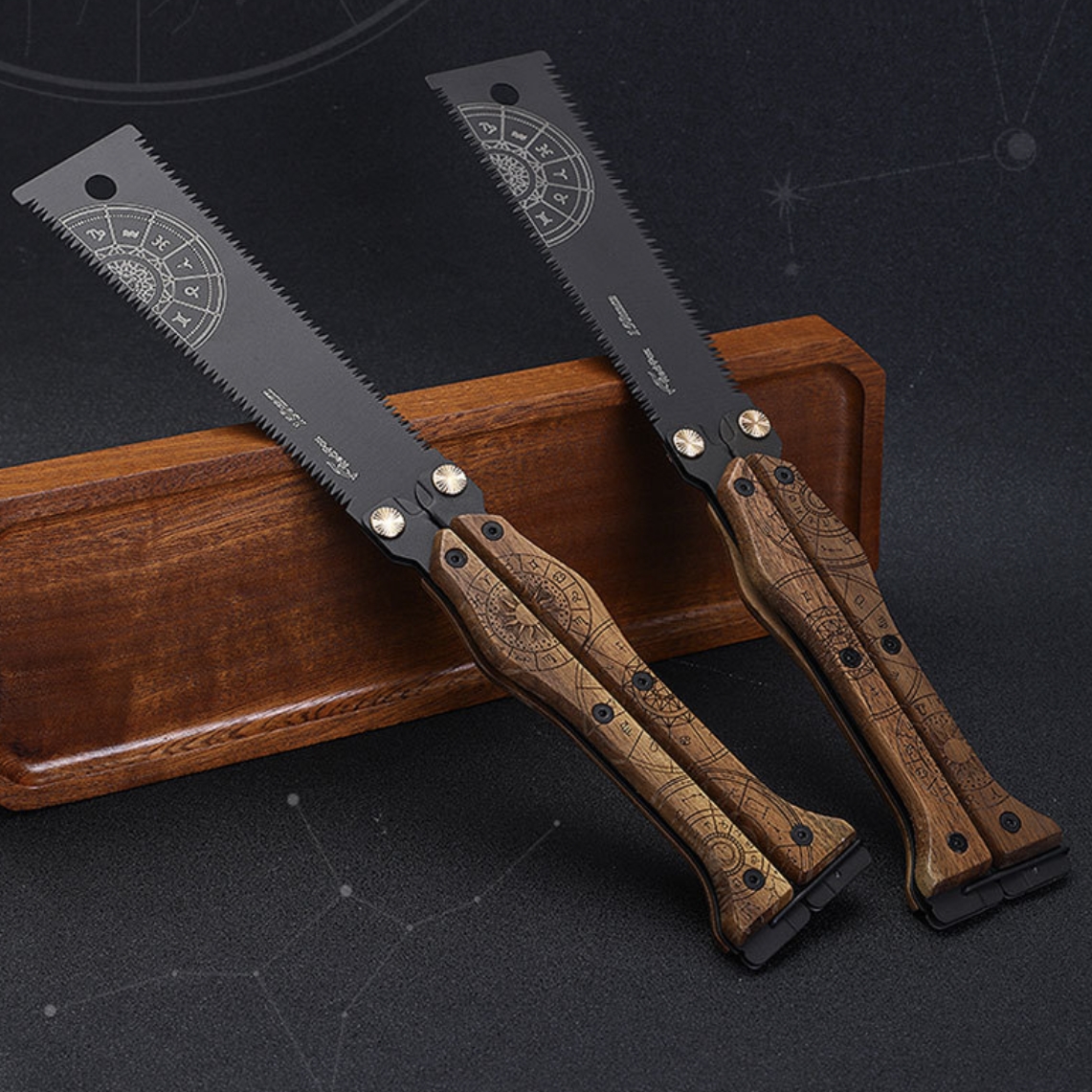 Double-sided Folding Outdoor Camping Saw Woodworking Saw Precision ...