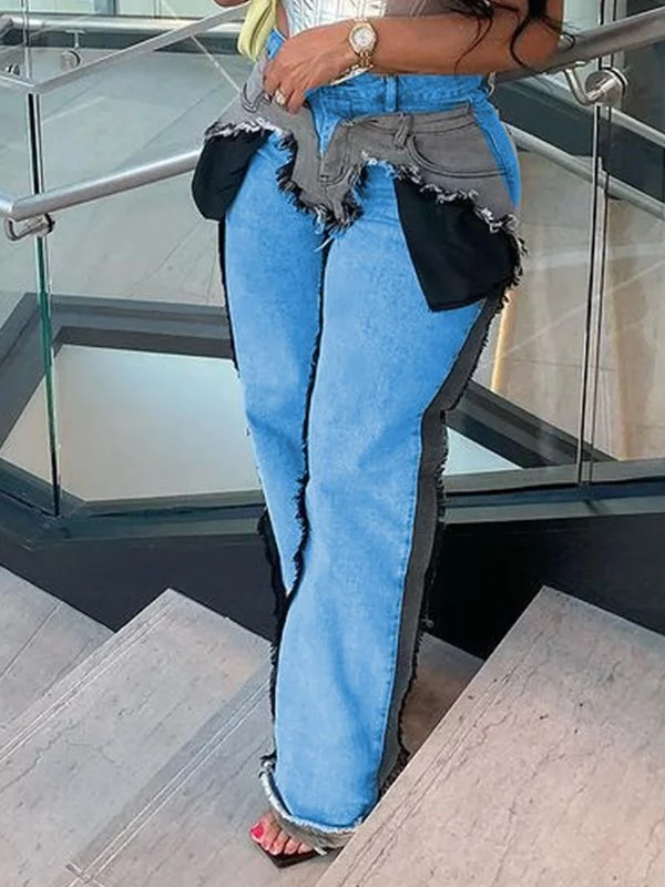 Inside-Out Combo Jeans