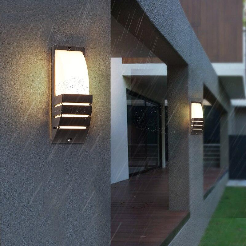 Modern Porch Light Waterproof IP65 Radar Sensor Wall Lamps For ...