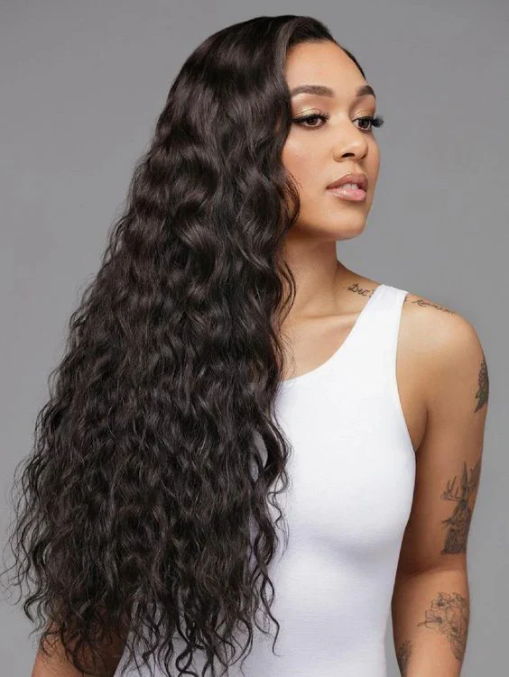 13x4 Water Wave Glueless Lace Wig | HD Lace & Transparent | 200% & 250% Density | Boruihair 100% ...