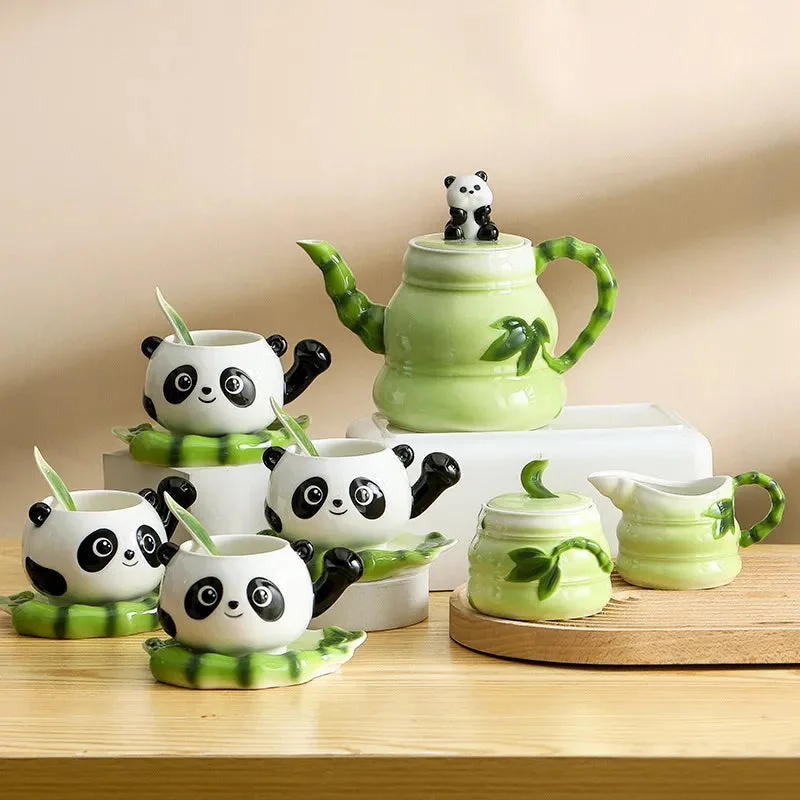 Cute Panda Teapot Set