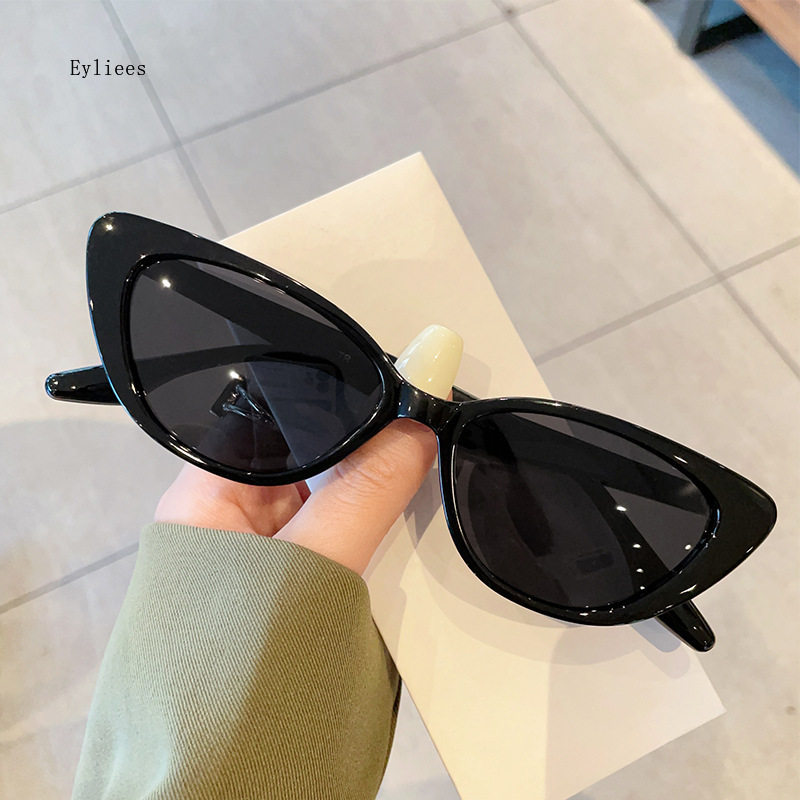 Ultra Light Unisex Glasses Personality Candy Color Triangular Cat Eye ...