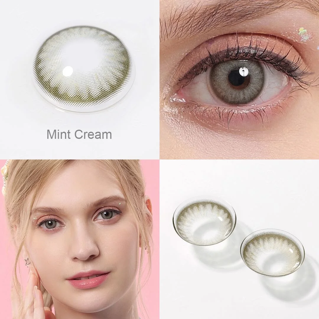 Flora Mint Cream Contacts