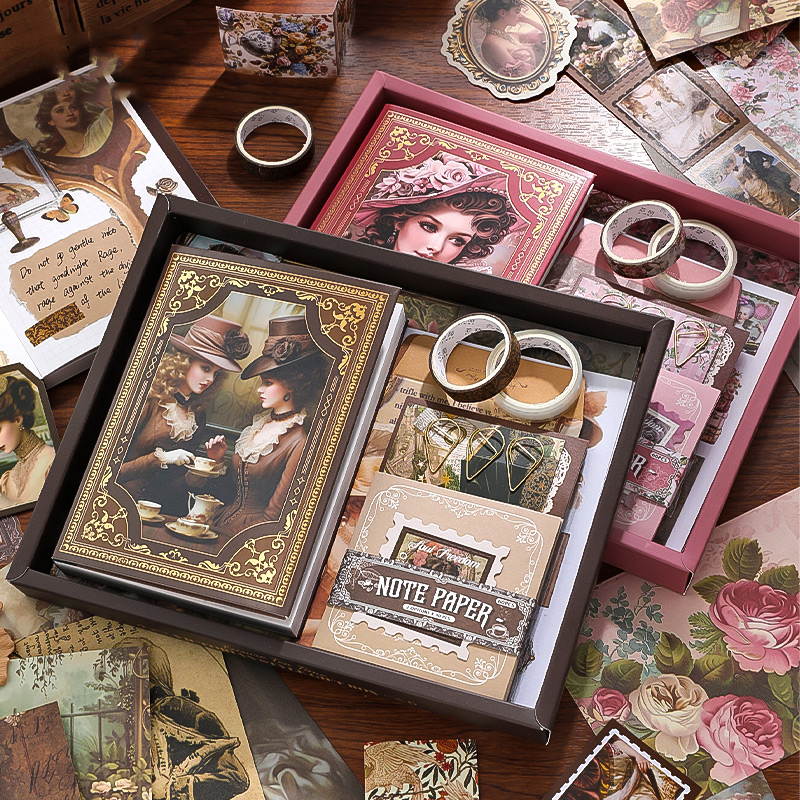 Retro Warm Mail Series Vintage Victorian Style Character A6 Notebook ...