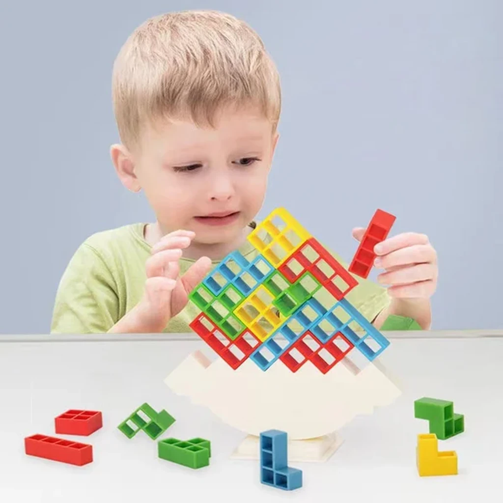 Tetra Tower Balance Blocks Game