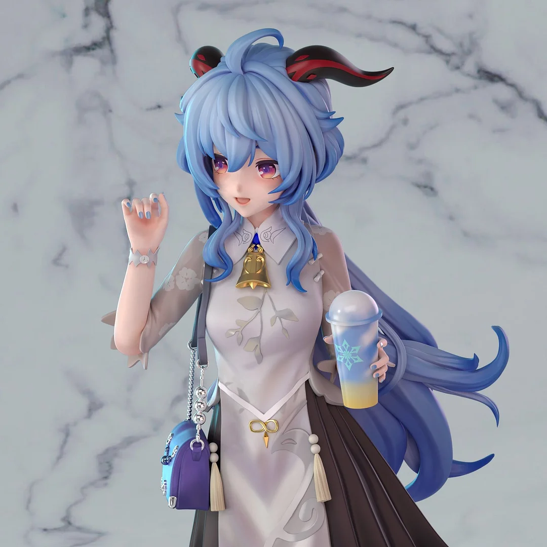 1/6 Scale Holding Milk Tea Ganyu - Genshin Impact Resin Statue - XB ...
