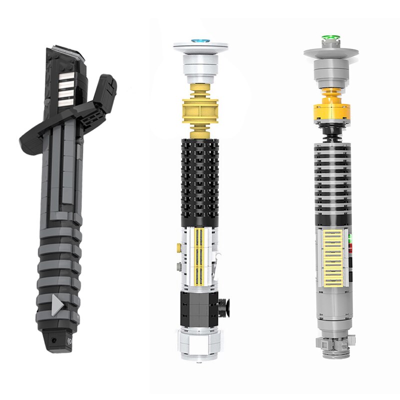 Darksaber Lightsabers Sword BuildMoc Dueling Blaster Laser Movie ...