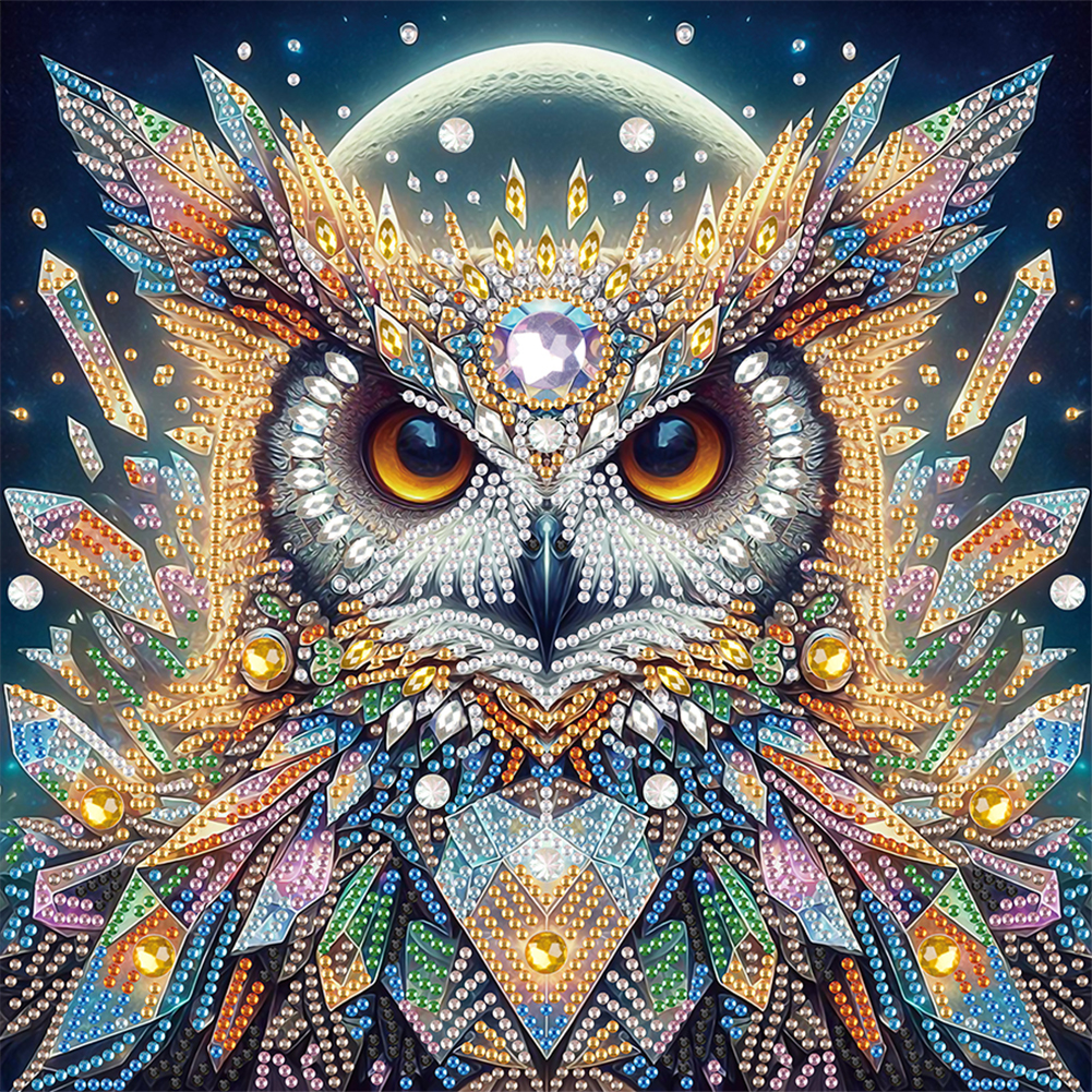 5D DIY Crystal Rhinestone Diamond Painting - Owl