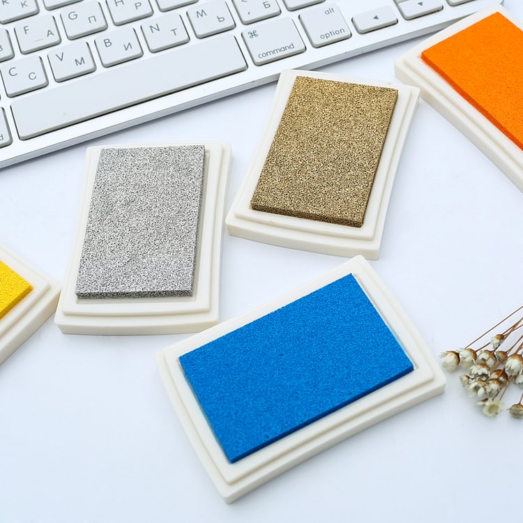 JOURNALSAY 1pc 15 Colors Planner Scrapbooking Silicone Oil Big Ink Pad