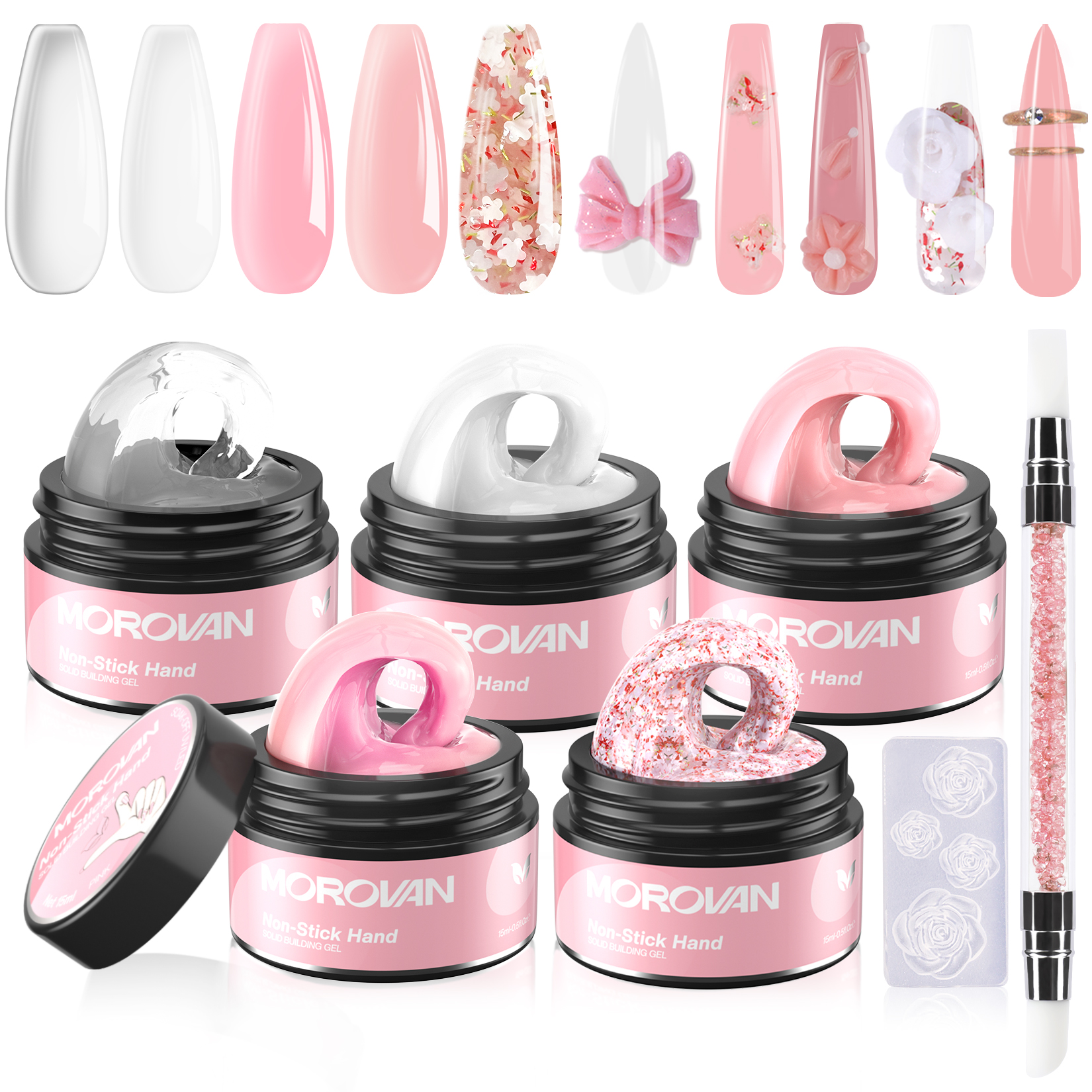 Solid Extension Nail Gel builder Gel Kit Solid Gel Nail Polish | MOROVAN