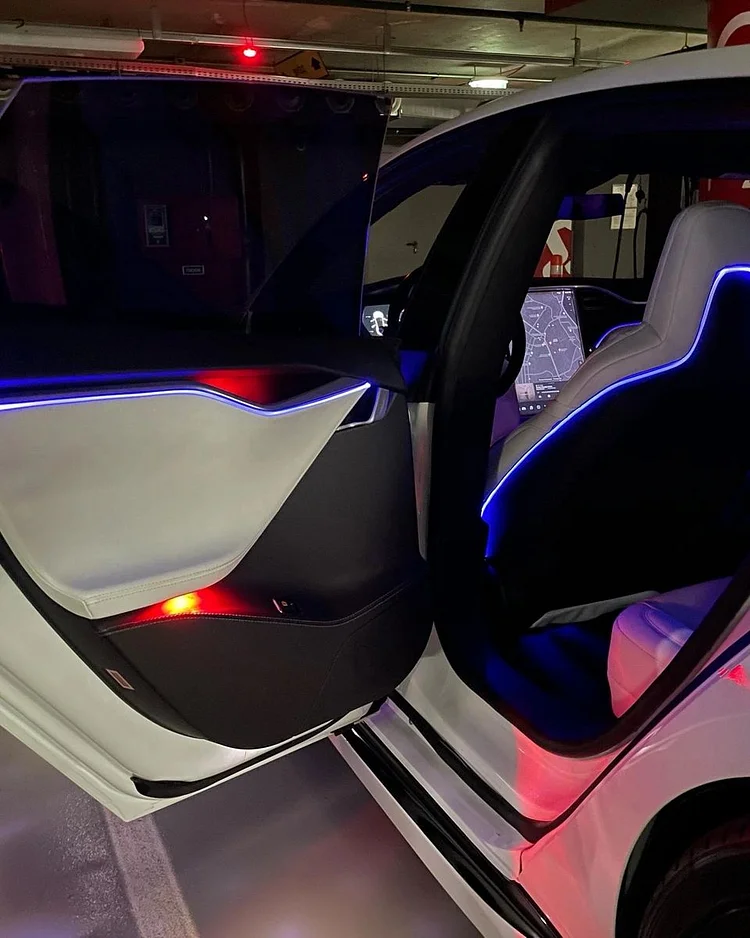 Tesla Model S Interior Lighting | Cabinets Matttroy
