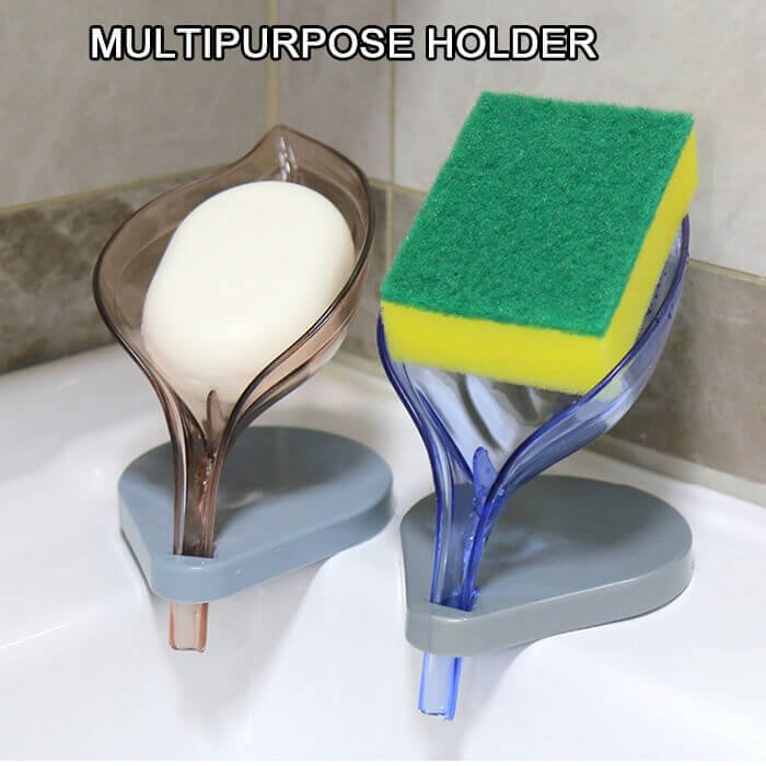 Unique Soap Dish/ Sponge and Soap Holder for Bathroom & Kitchen
