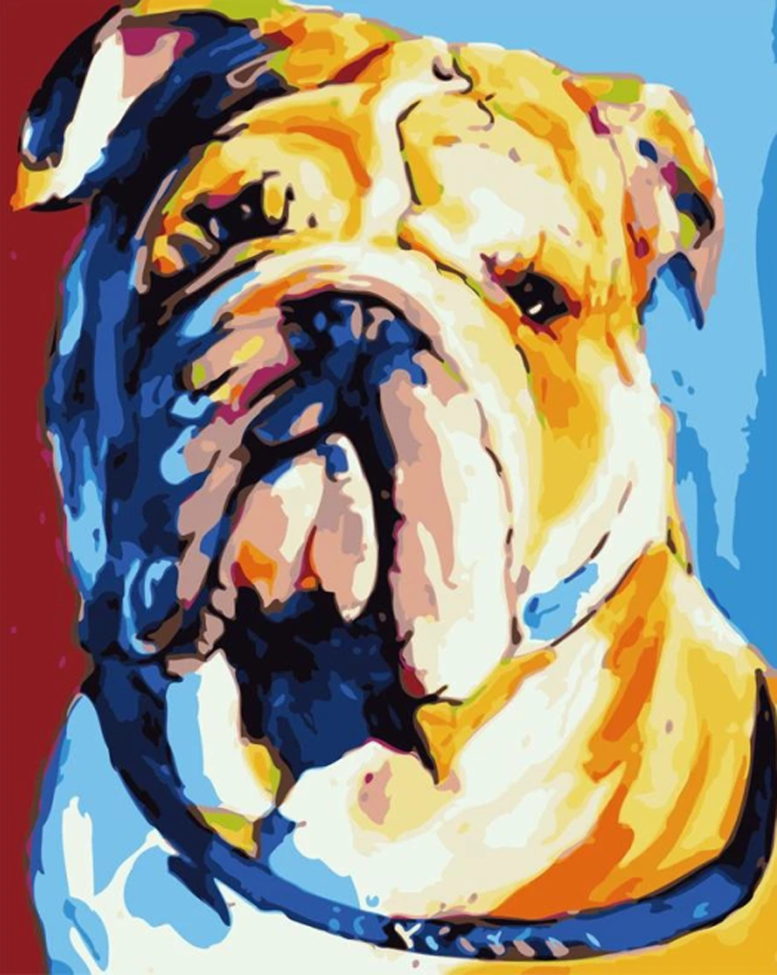 DIY Painting By Numbers | Animals dog