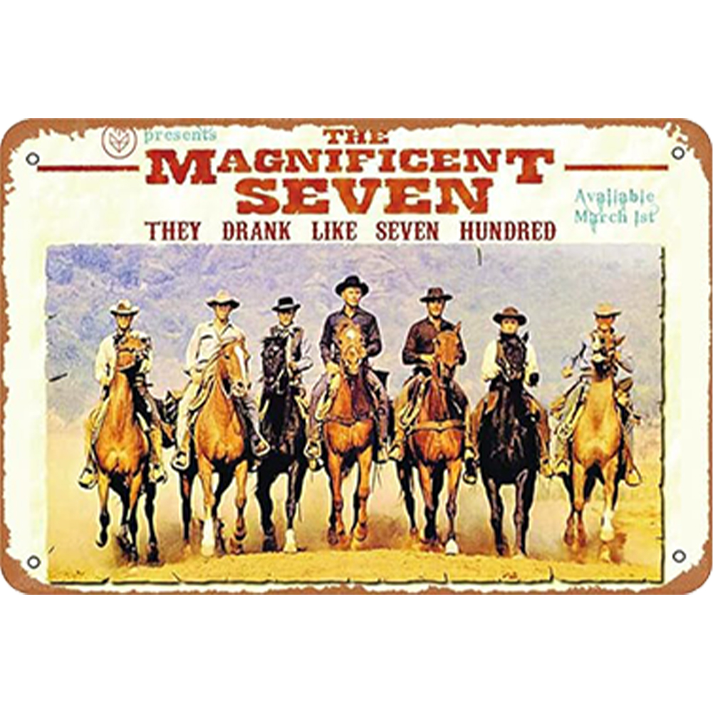 The Magnificent Seven Western Movie-Metal Tin Signs-20*30cm/30*40cm