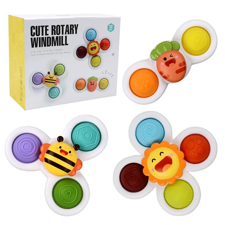 (🔥Hot Sale - 50% OFF NOW)Suction Cup Spinner Toys(3 Piece Set)