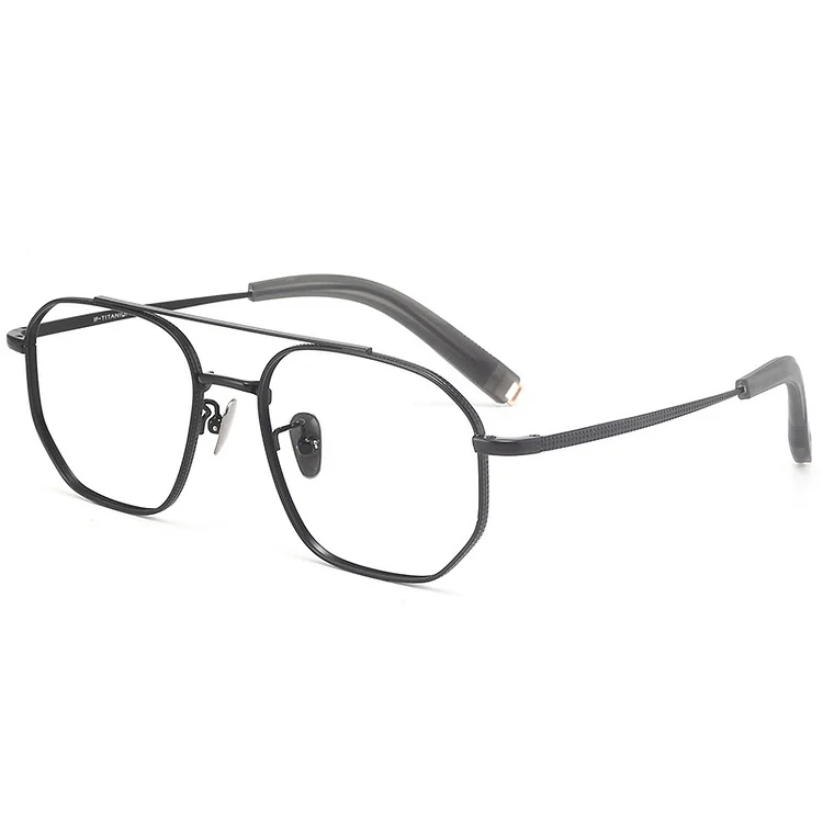 Luxury Brands Design IP Pure Titanium Men Glasses Frame Pilot ...