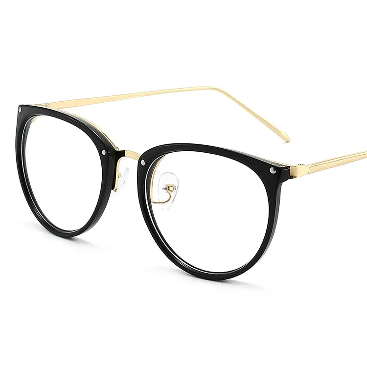 Women Cat eye Eyeglasses Frames Trend Men Myopia Eyeglasses frame Metal ...