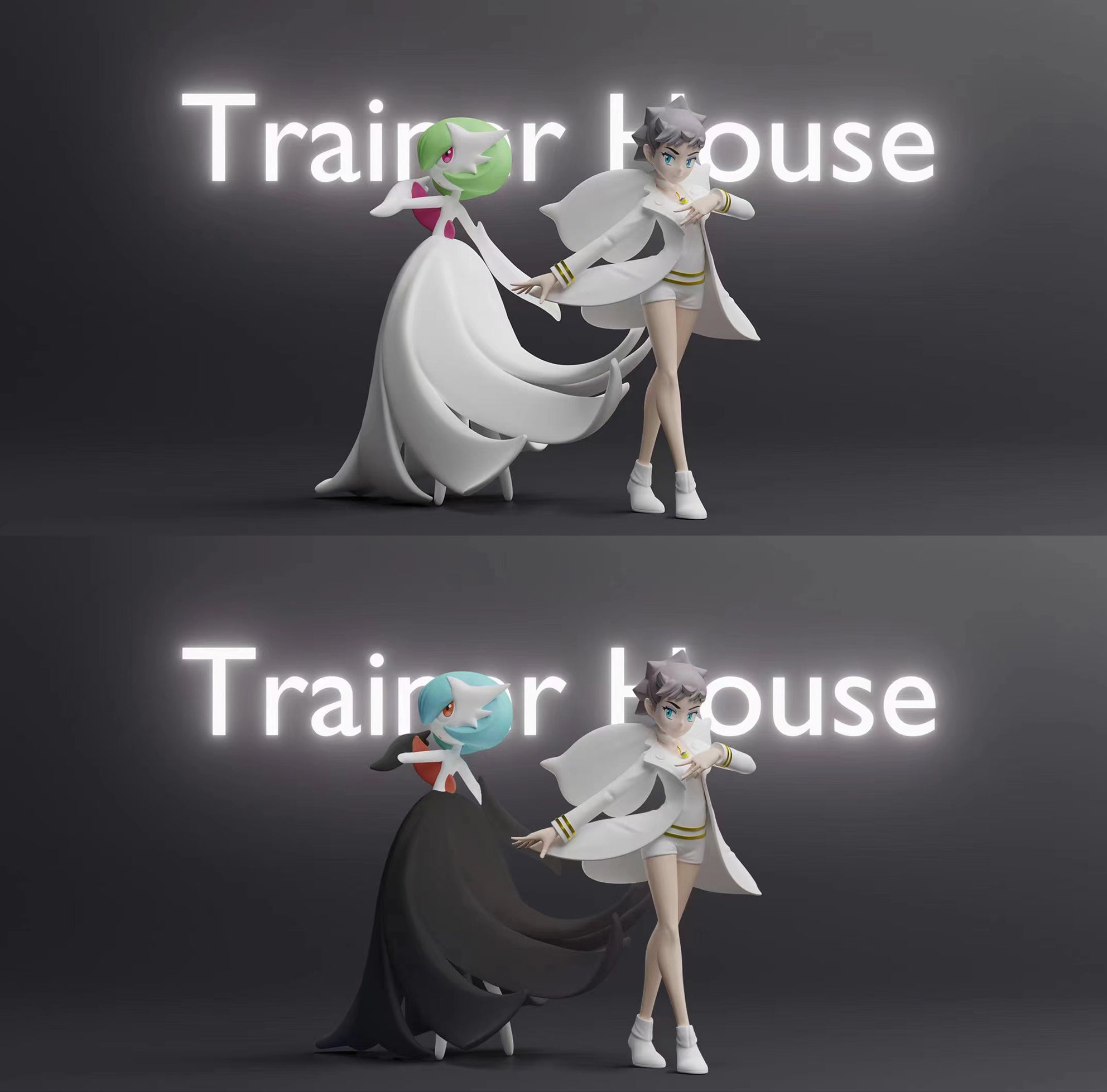 1/20 Scale World Zukan Diantha & Mega Gardevoir - Pokemon Statue ...