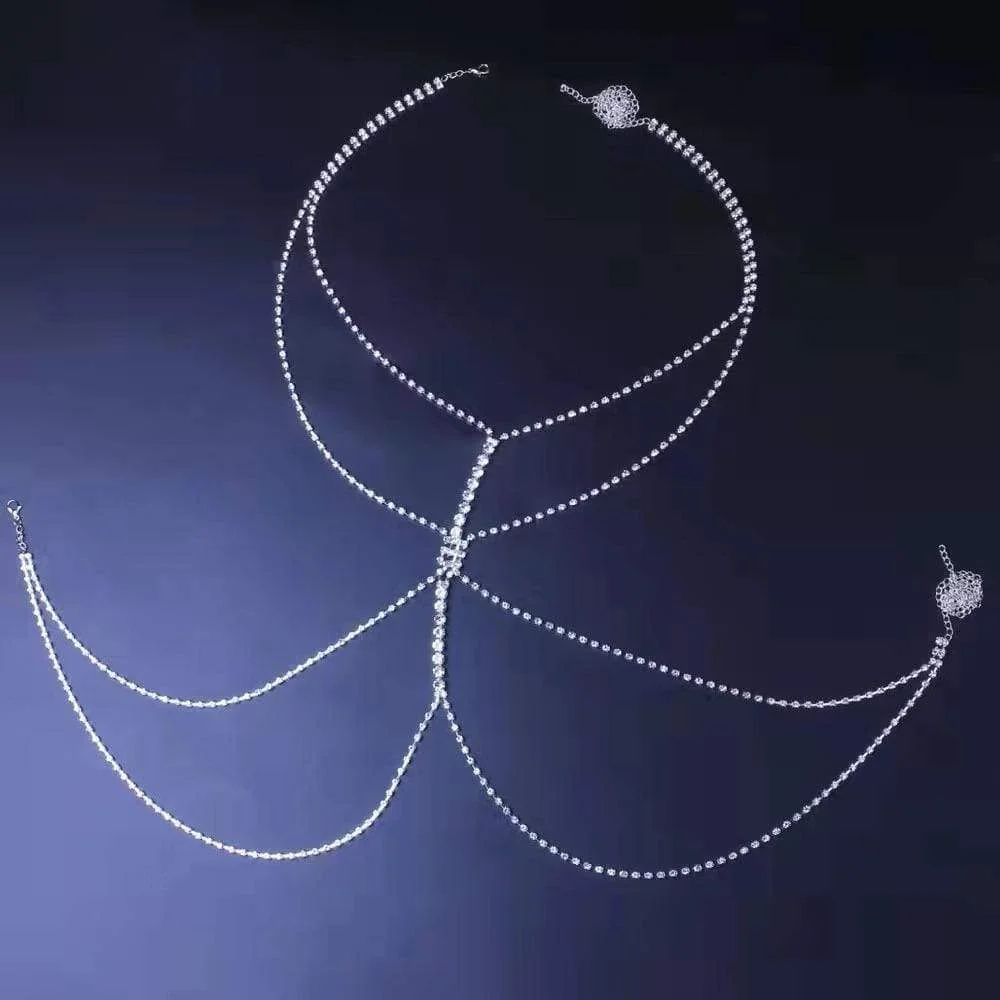 V DIAMOND BODY CHAIN