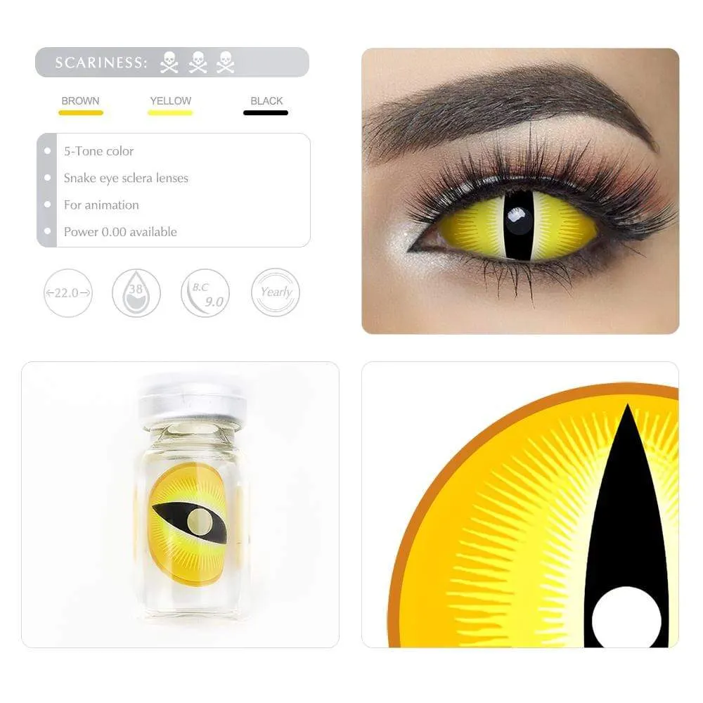 Snake Sclera Cosplay Contacts