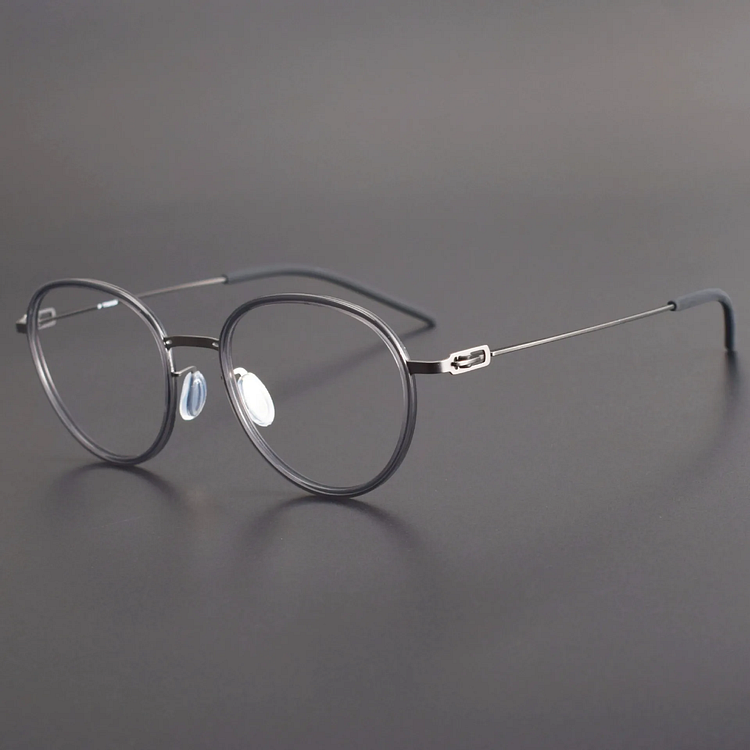Men's L1043 Pure Titanium Ultra-light Glasses Frame Women's Minimalist ...