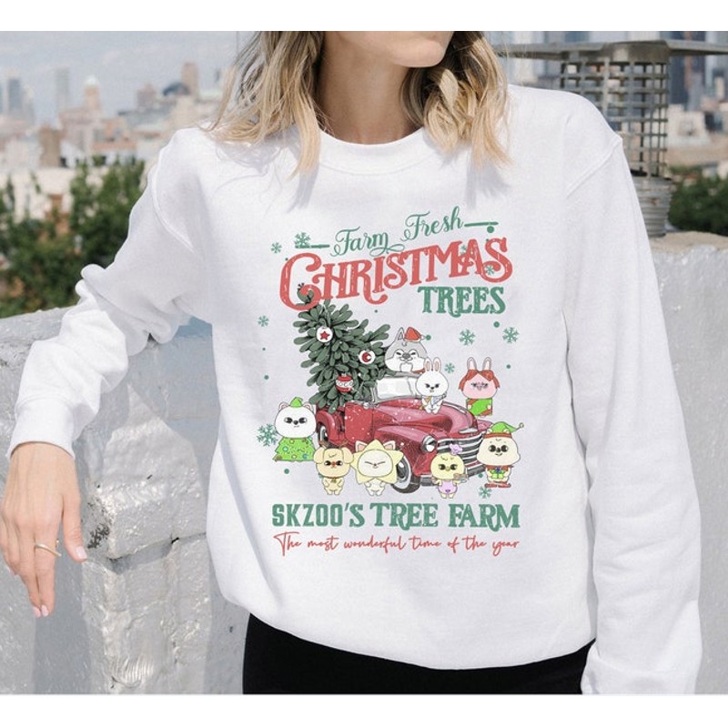 Stray Kids SKZOO Christmas Tree Farm Sweatshirt