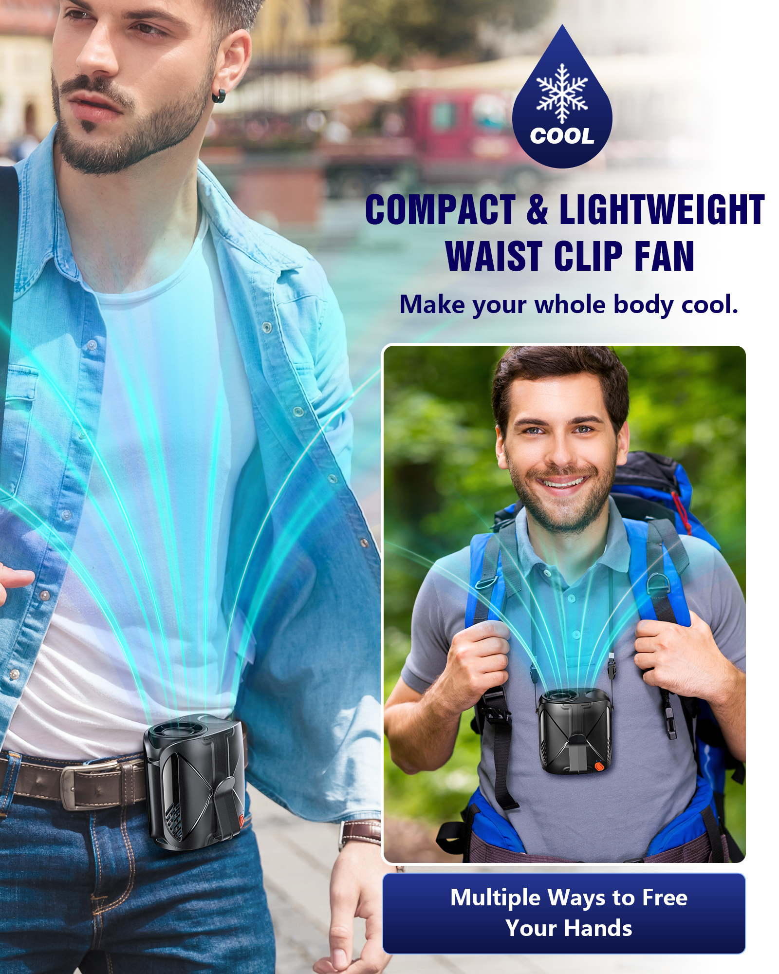 Y series waist-mounted electric fan