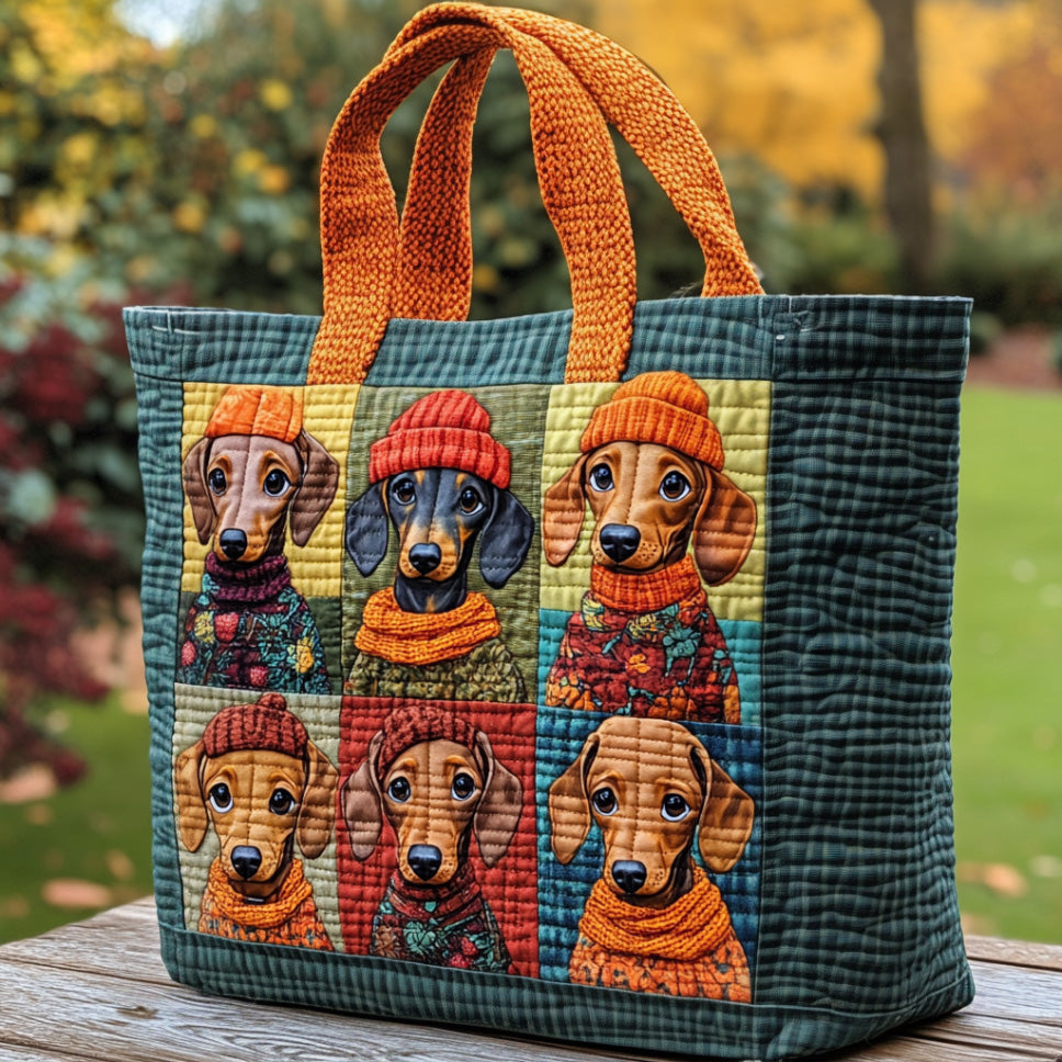 Pup Parade Quilted Tote Bag NCU0DV7198