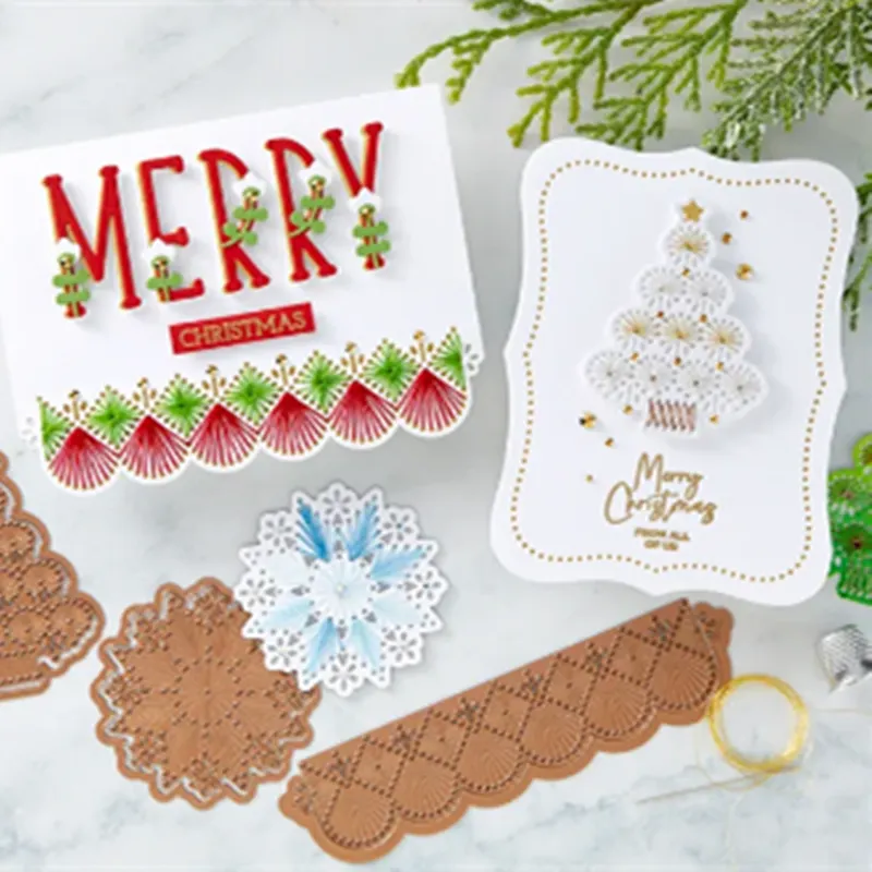 Nigikala stitch christmas theme scrapbook die Metal Cutting Dies DIY ...