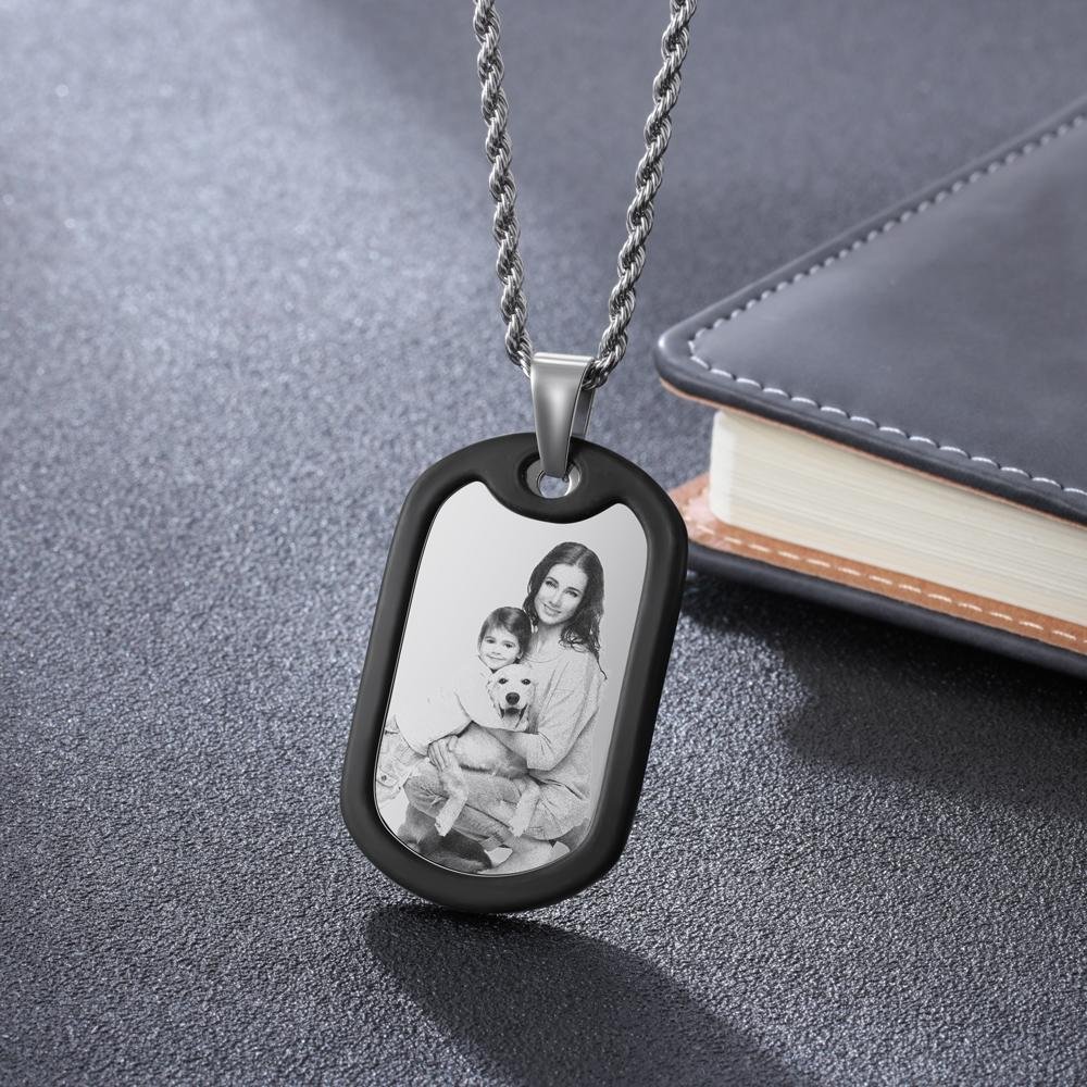 Collier Photo Personnalisé pour Lui