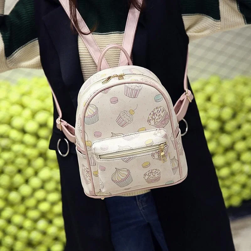 Pink/White Sweet Cupcake Backpack SP1710195